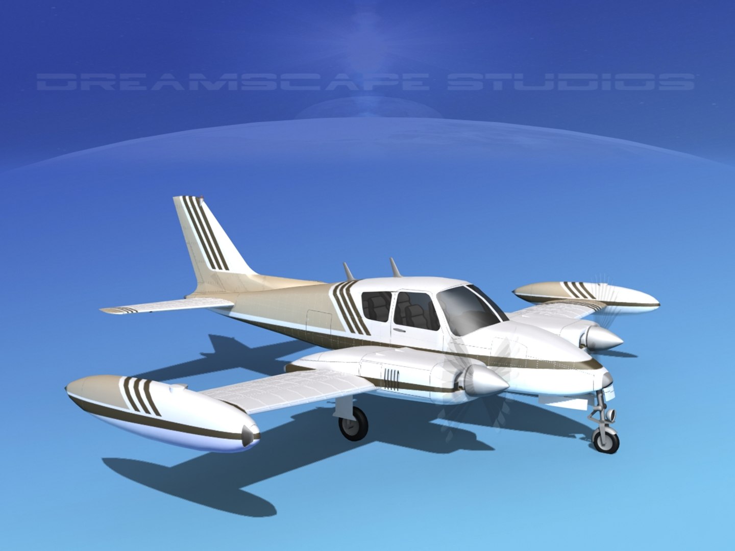 3d cockpit cessna 310