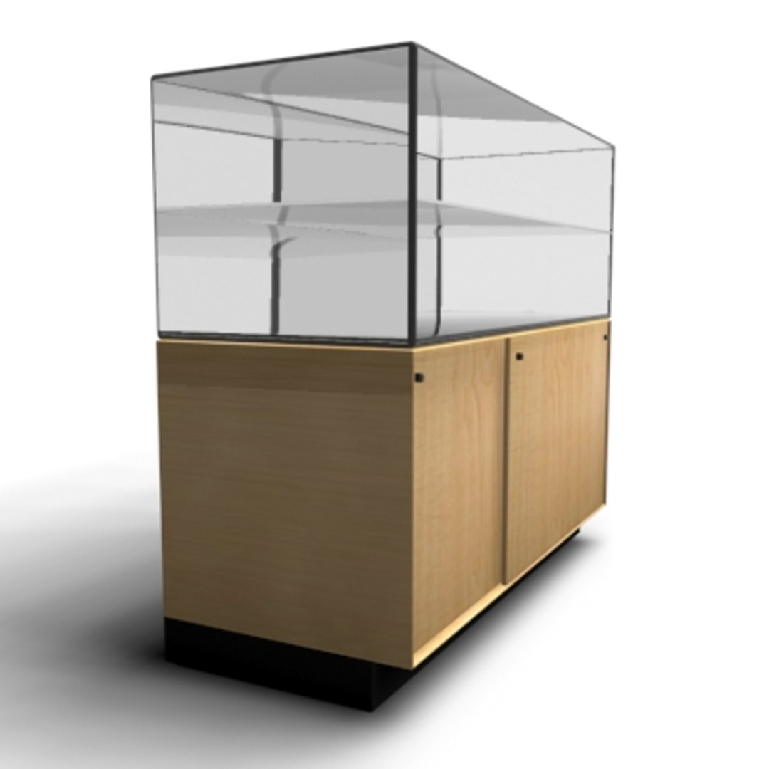 3ds Max Display Case Retail