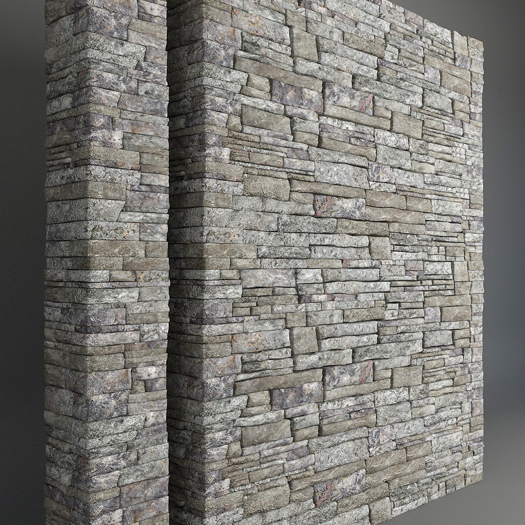 Stone wall 3D model - TurboSquid 1301636