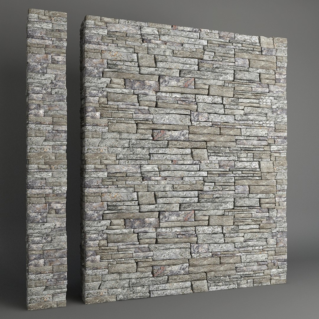 Stone wall 3D model - TurboSquid 1301636