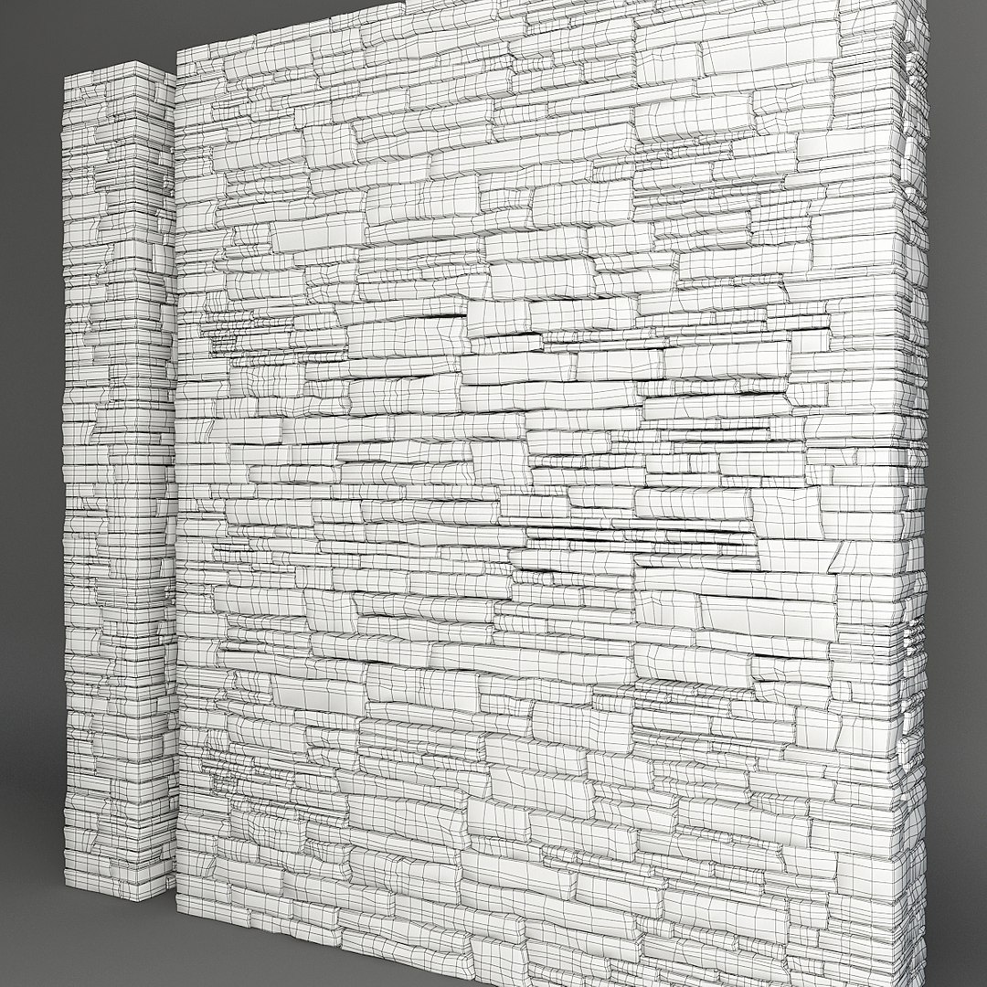 Stone wall 3D model - TurboSquid 1301636