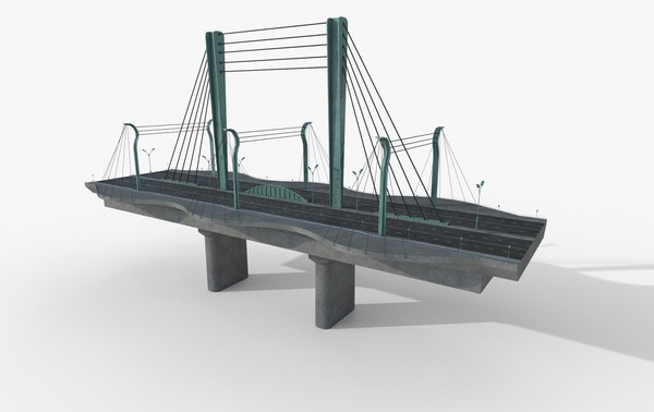 3D bridge structure architecture - TurboSquid 1661028