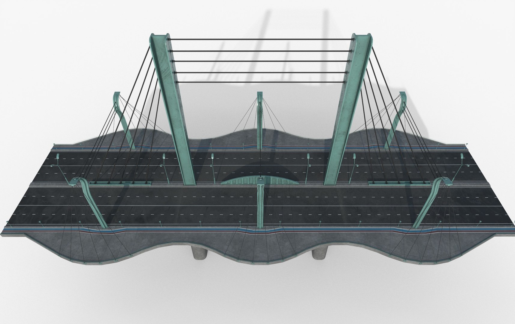 3D Bridge Structure Architecture - TurboSquid 1661028