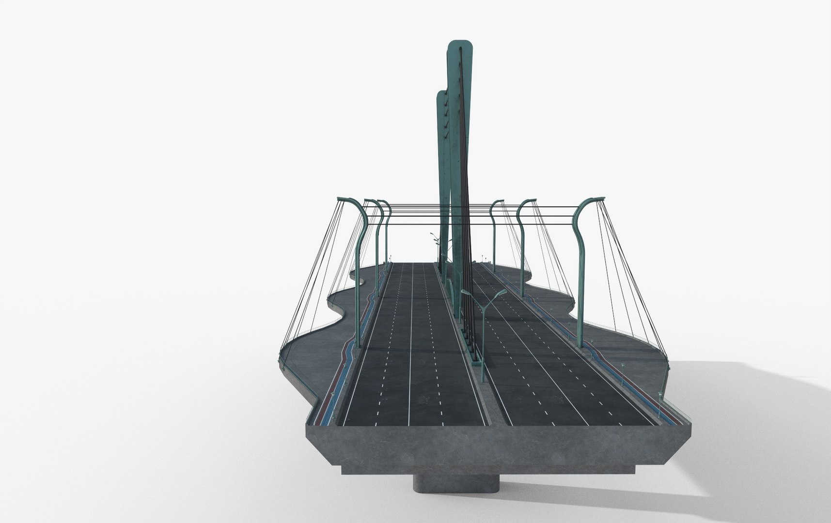 3D Bridge Structure Architecture - TurboSquid 1661028