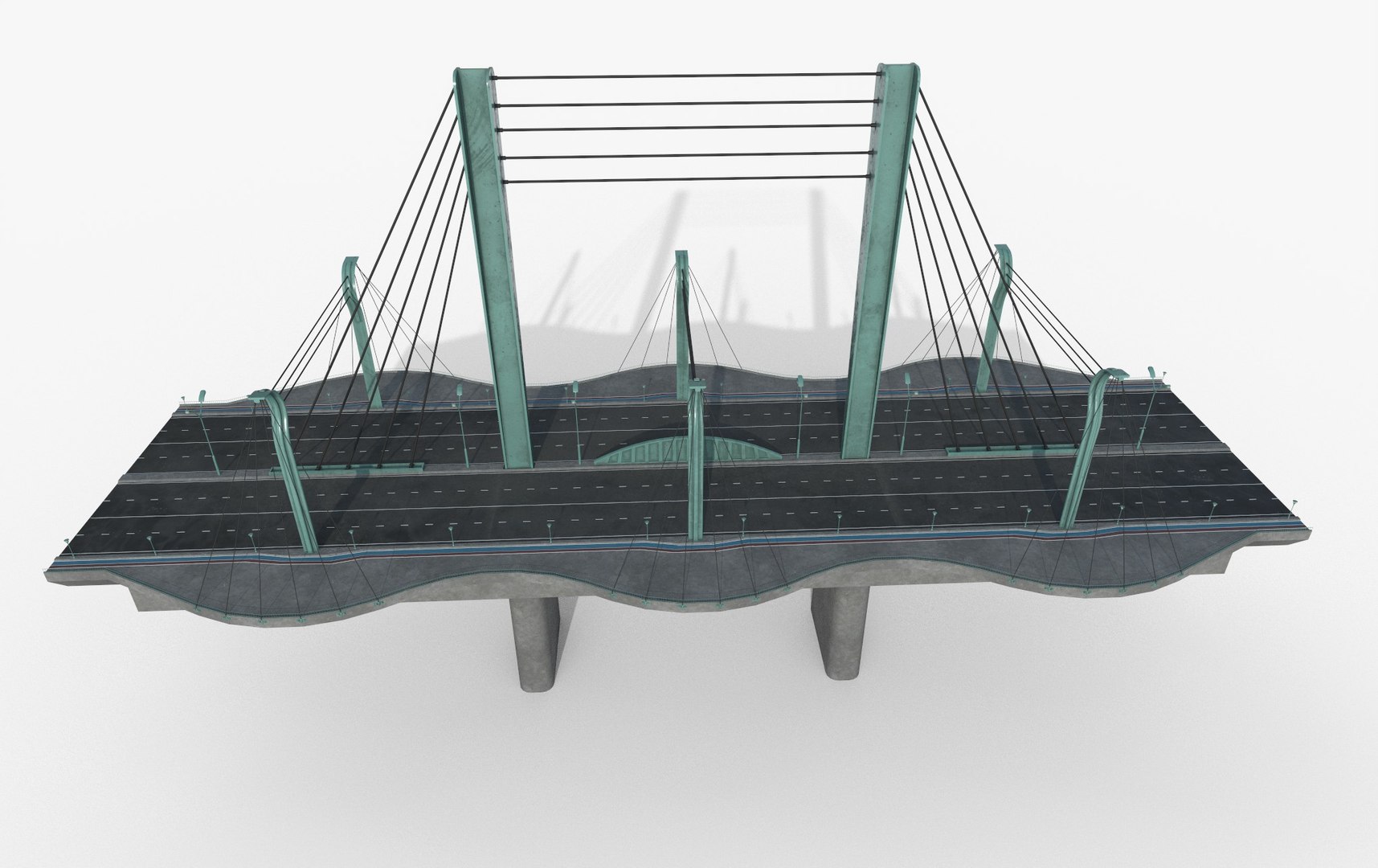 3D Bridge Structure Architecture - TurboSquid 1661028