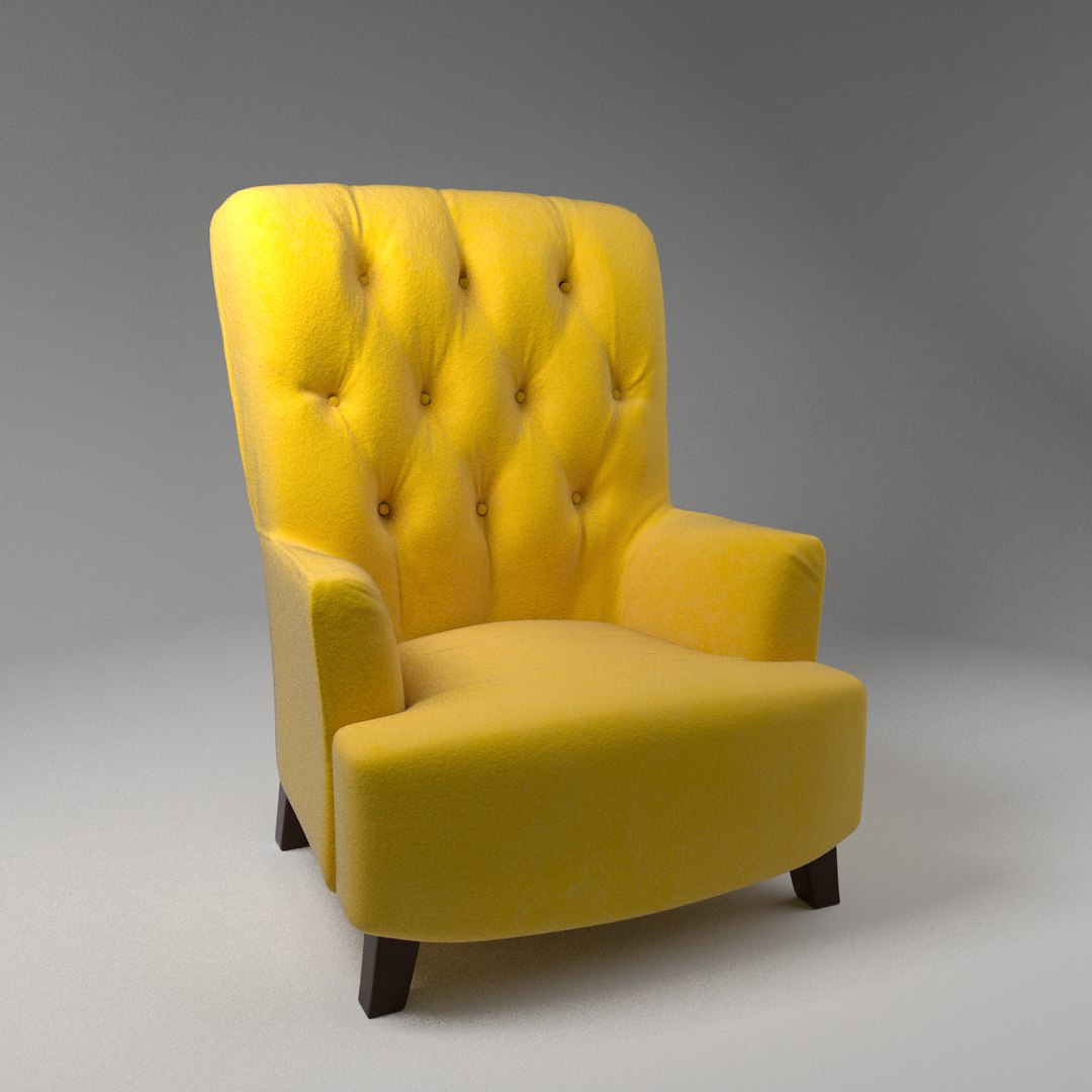 3d model easy chair