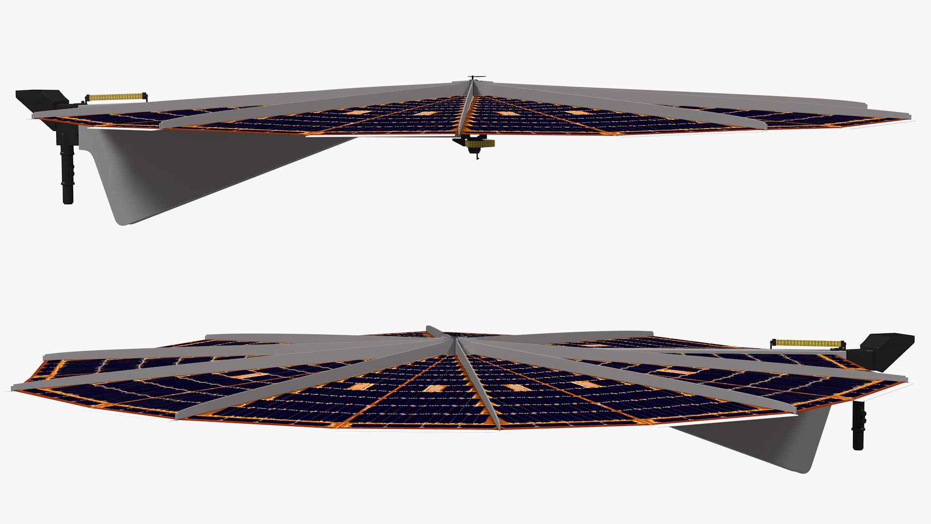 Lander Solar Array 3D Model - TurboSquid 1657913