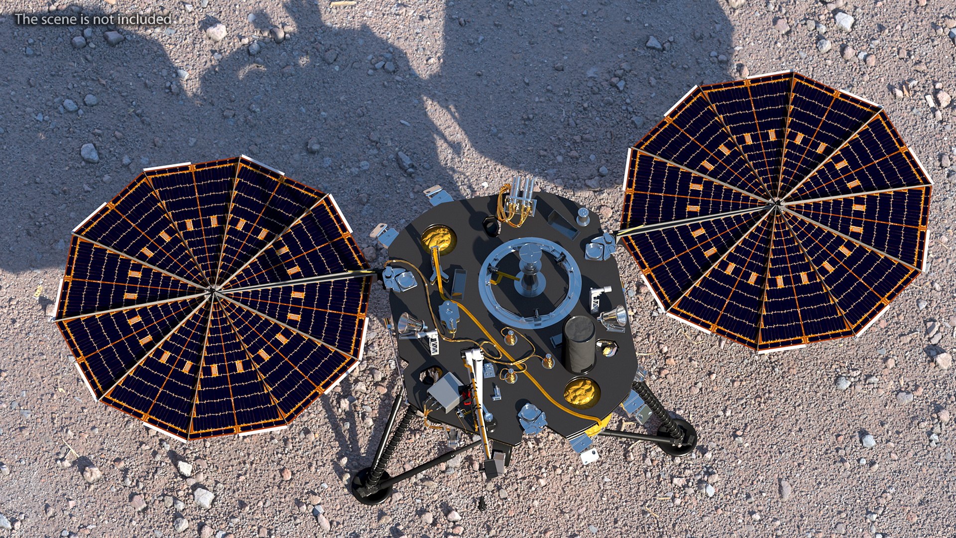 Lander Solar Array 3D Model - TurboSquid 1657913
