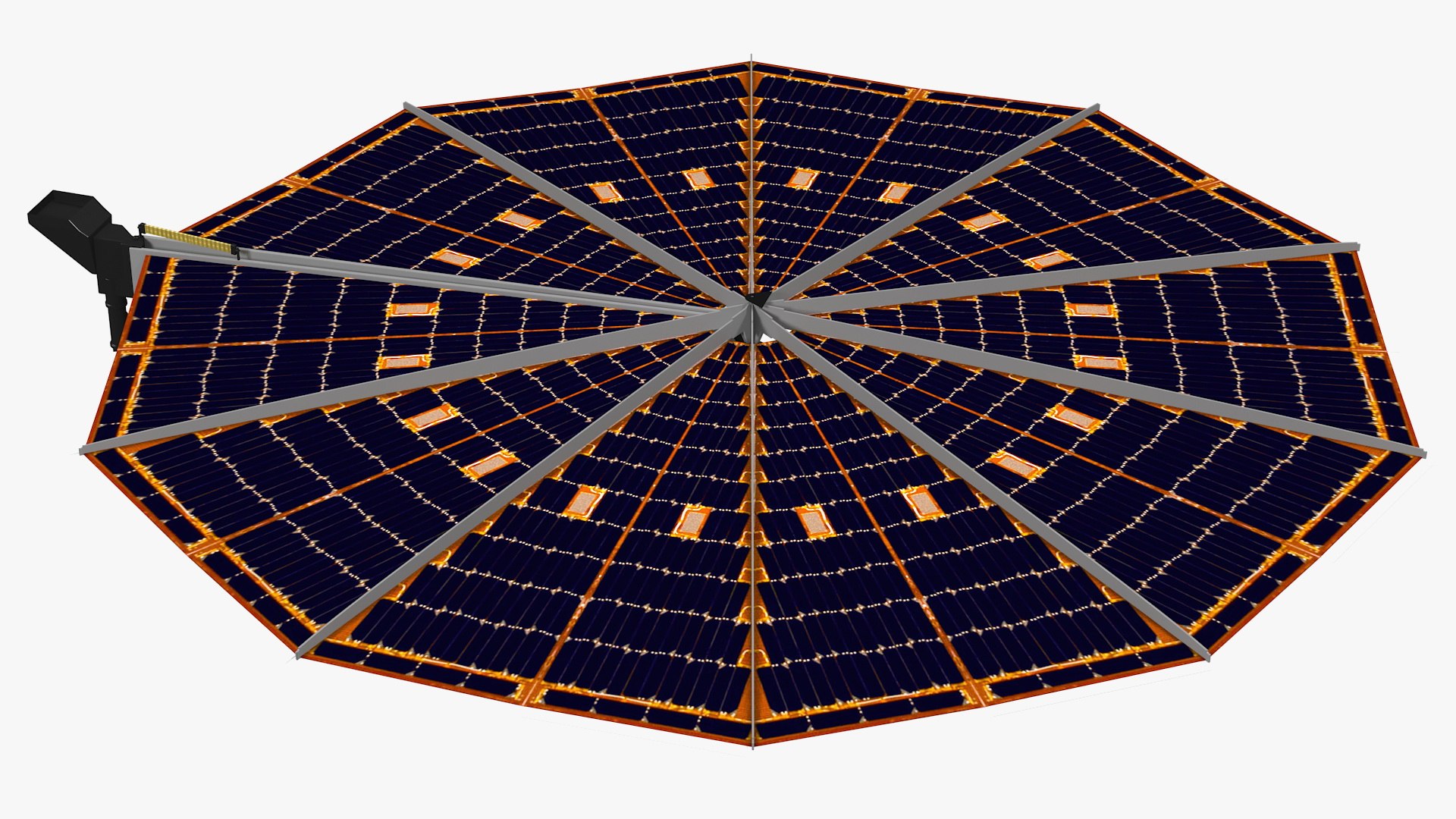 Lander Solar Array 3D Model - TurboSquid 1657913