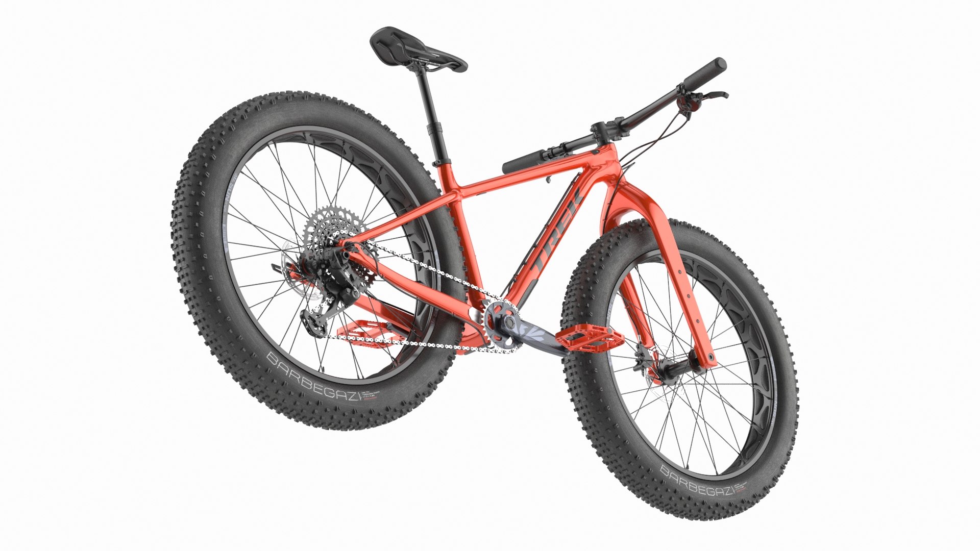 Trek Farley Bike Red 3D Model - TurboSquid 2277601