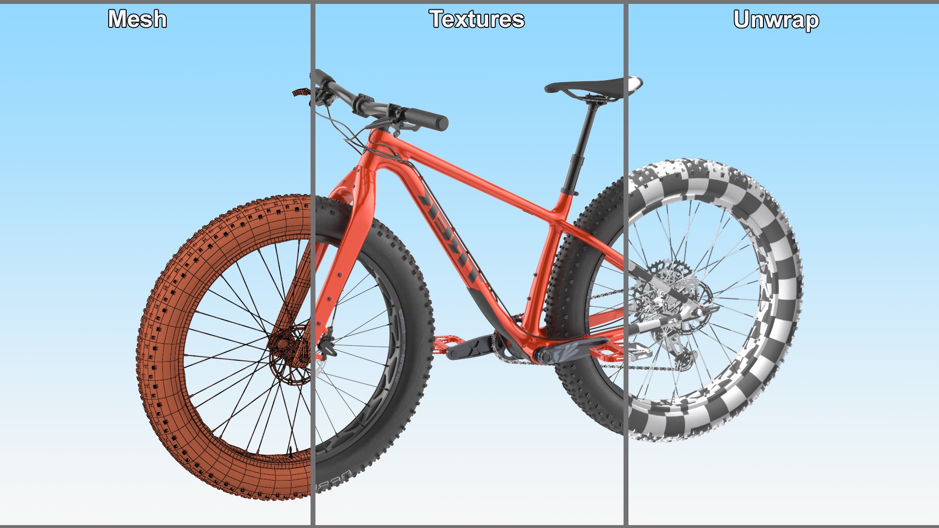 Trek Farley Bike Red 3D Model - TurboSquid 2277601