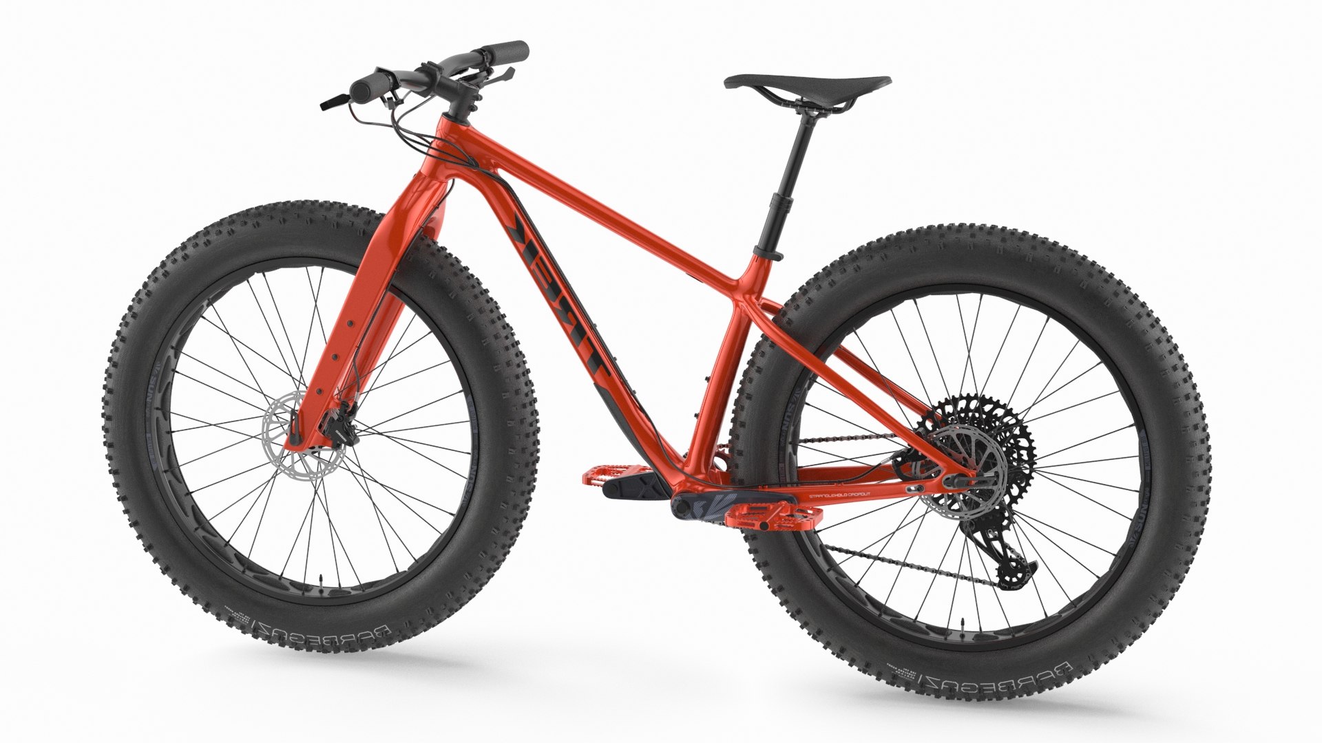 Trek Farley Bike Red 3D Model - TurboSquid 2277601