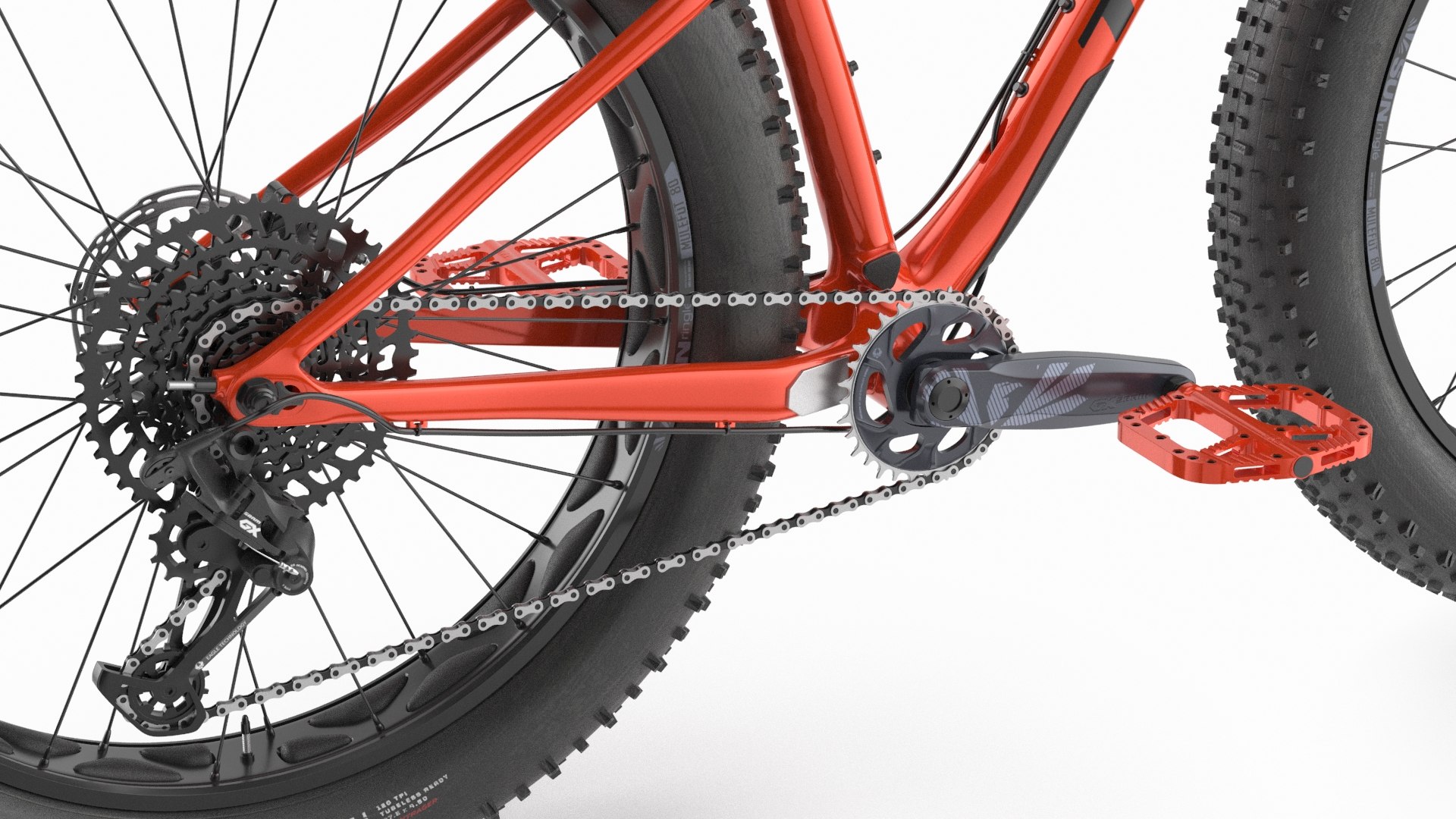 Trek Farley Bike Red 3D Model - TurboSquid 2277601