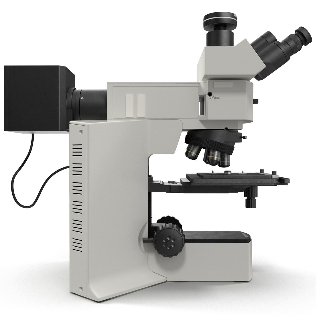 microscope olympus bx51m 3d model