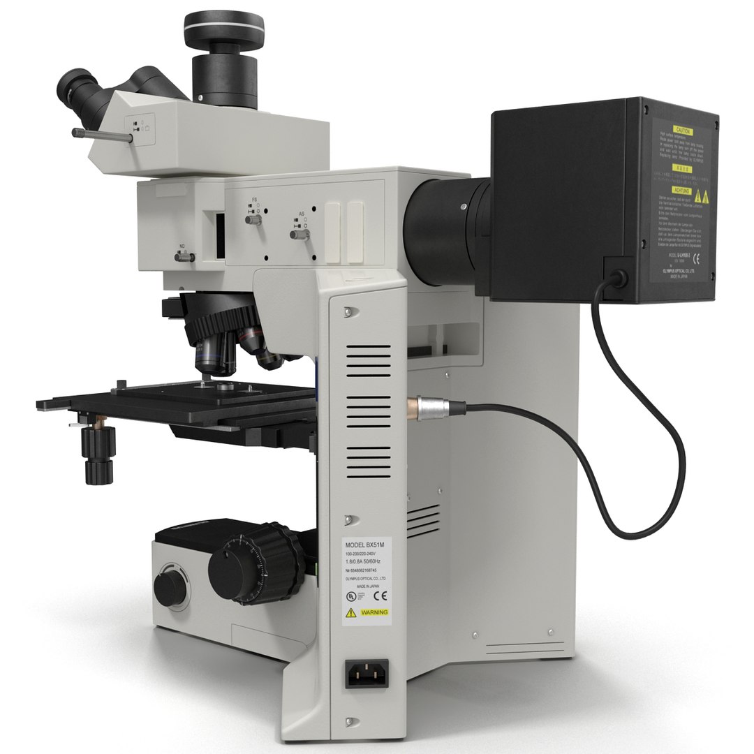 microscope olympus bx51m 3d model