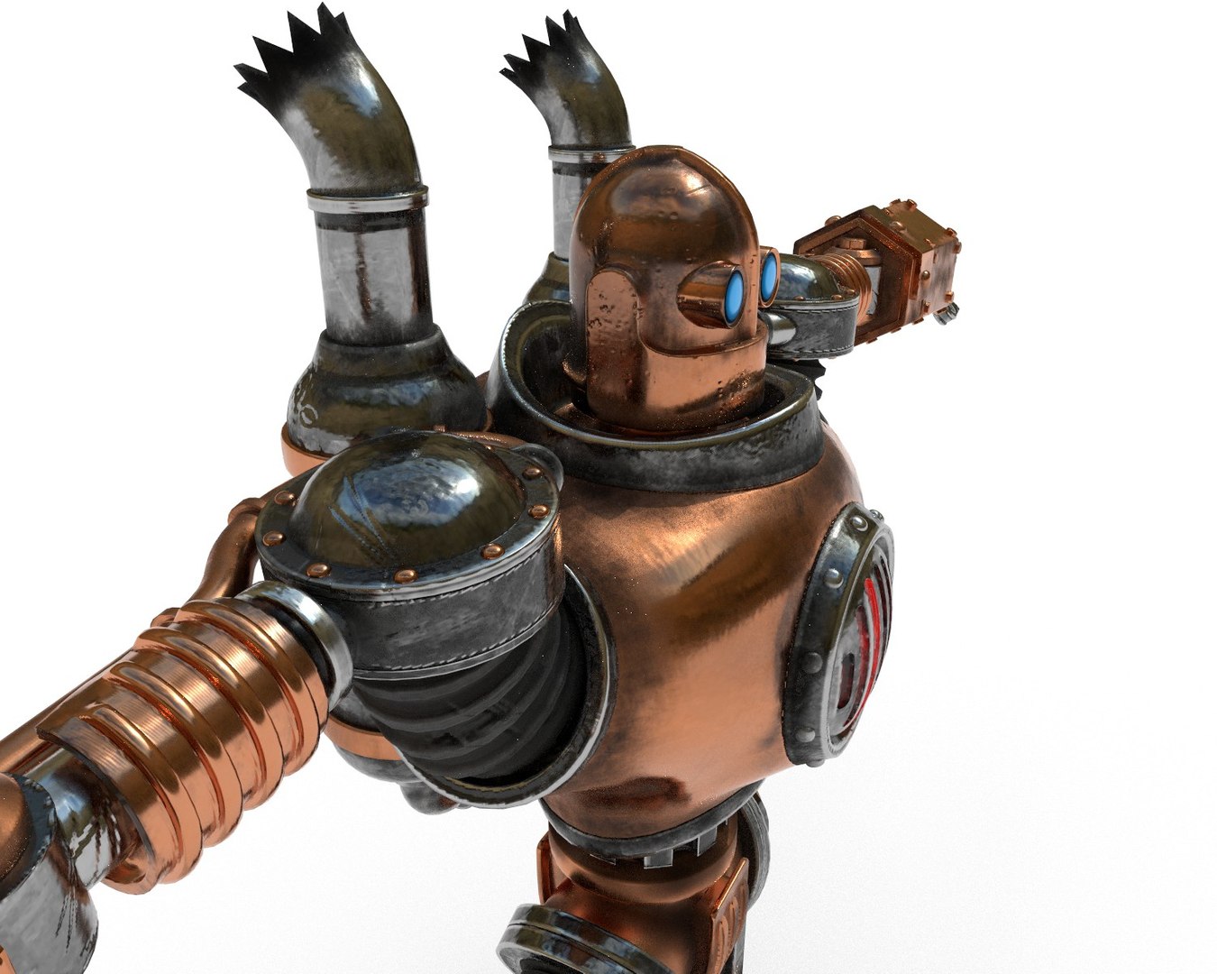 Robot Steampunk Pbr 3D Model - TurboSquid 1279833