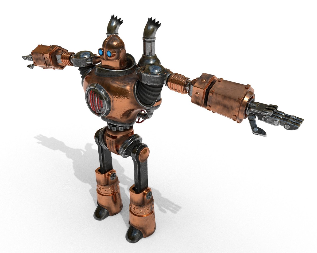 Robot Steampunk Pbr 3D Model - TurboSquid 1279833