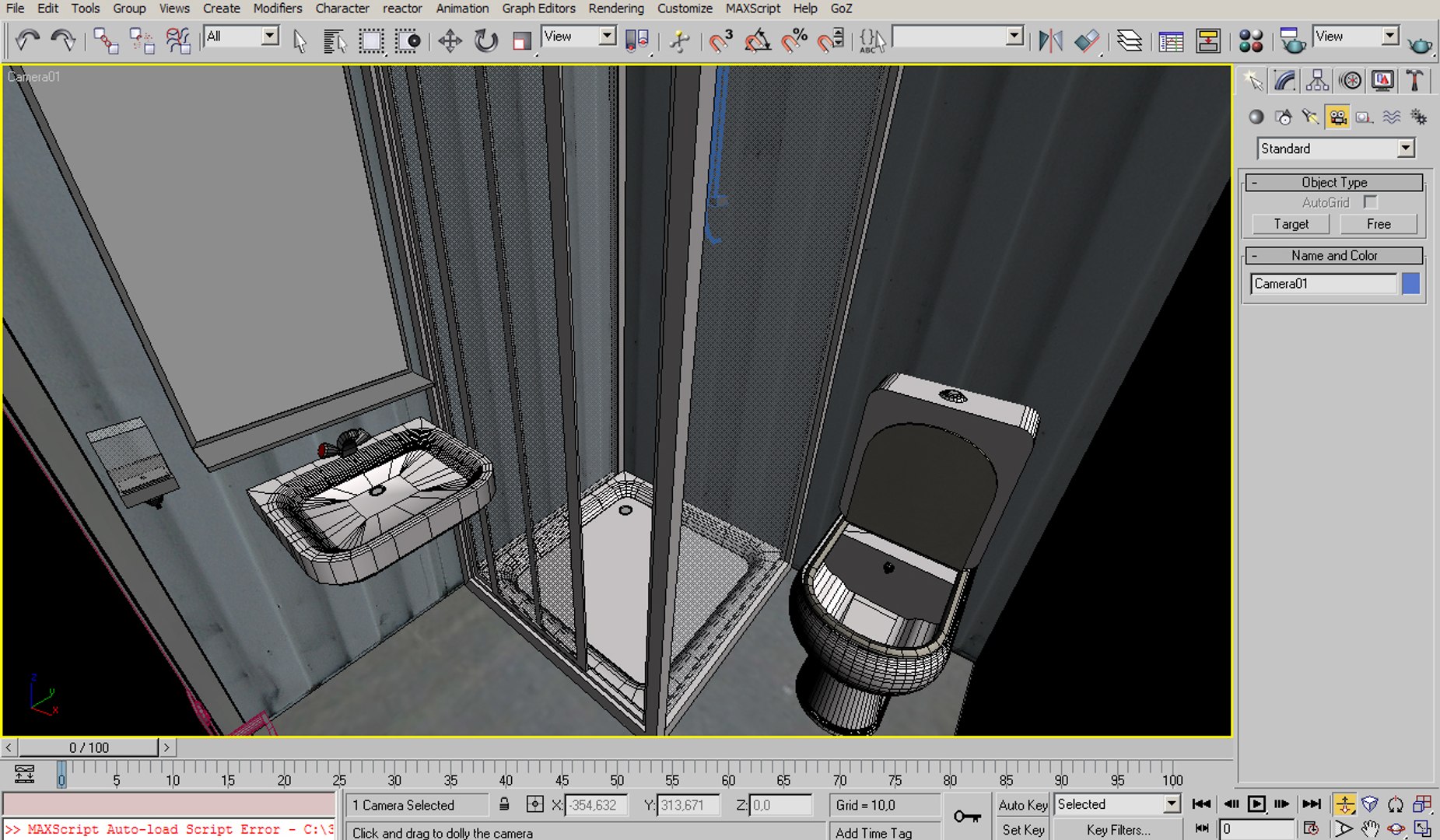 Construction Office Container 3d Model