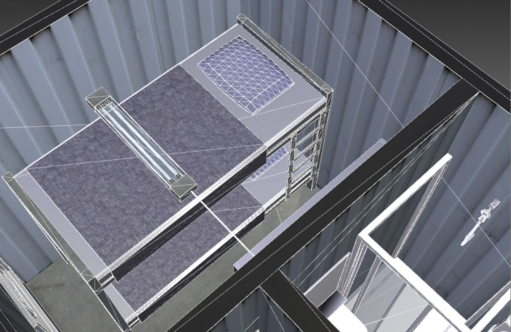 Construction Office Container 3d Model