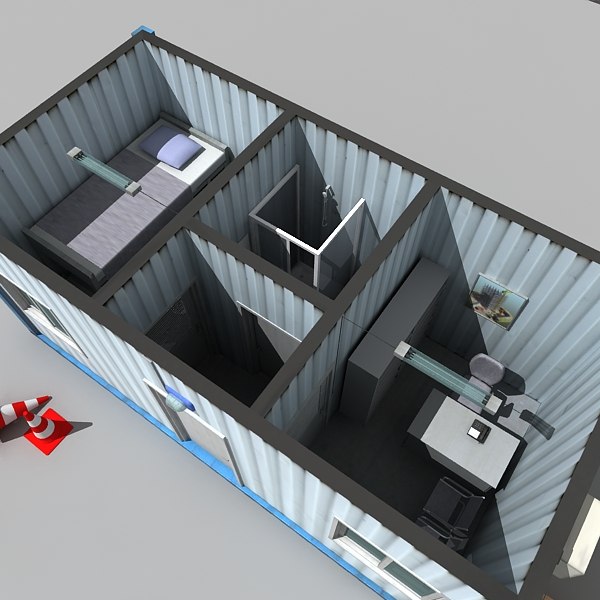construction office container 3d model