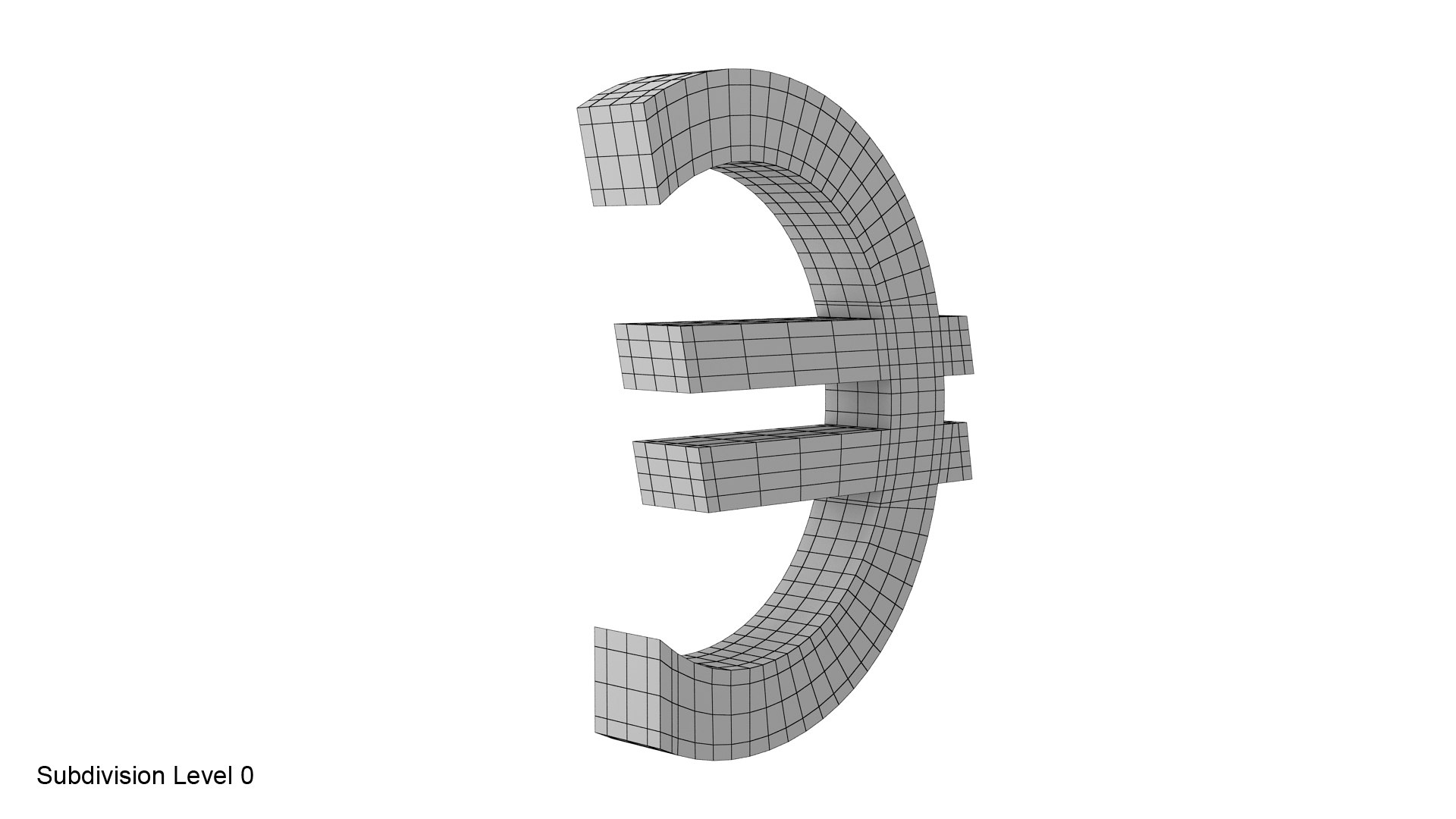 3D symbol euro model - TurboSquid 1647762