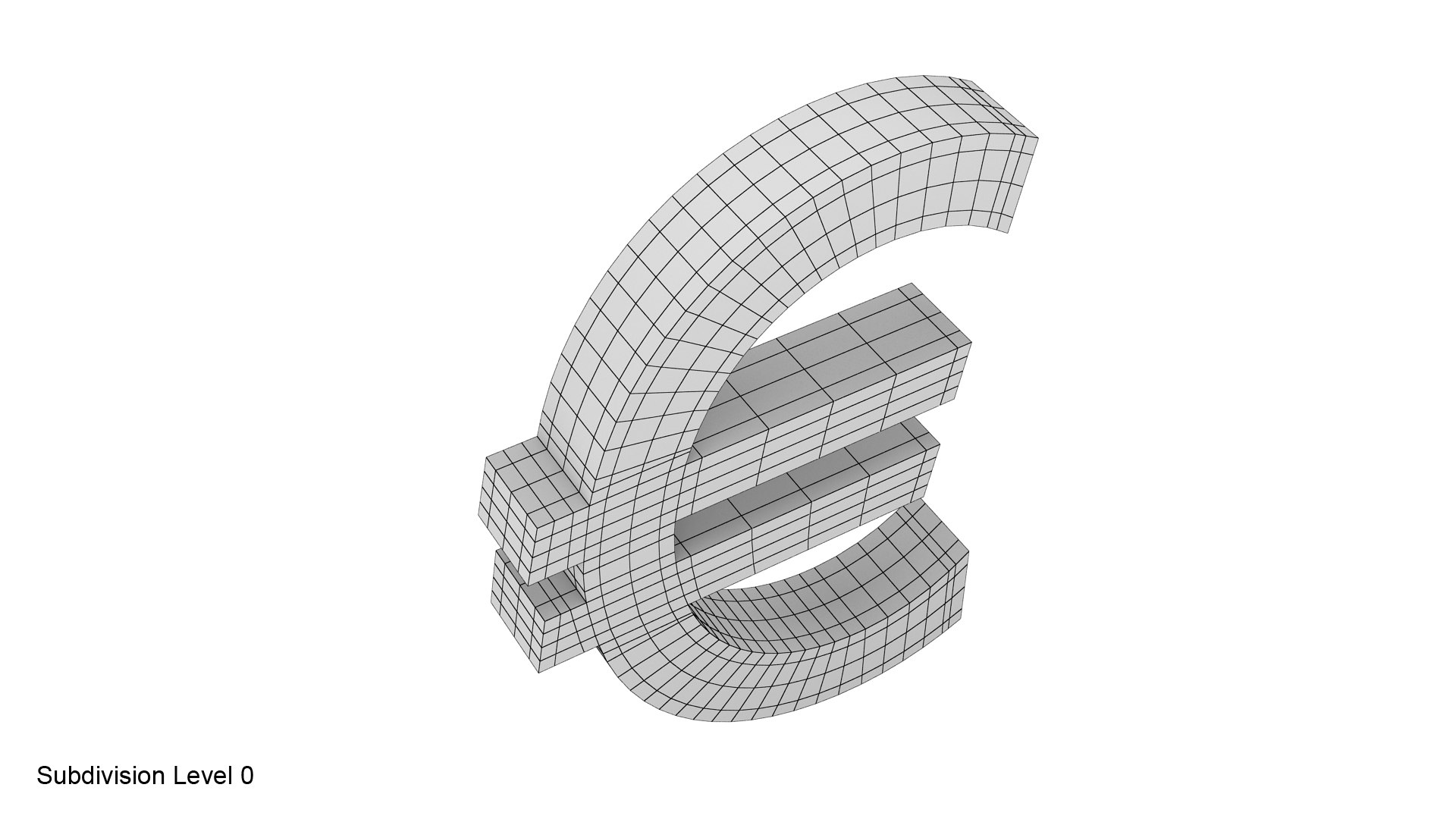 3D symbol euro model - TurboSquid 1647762