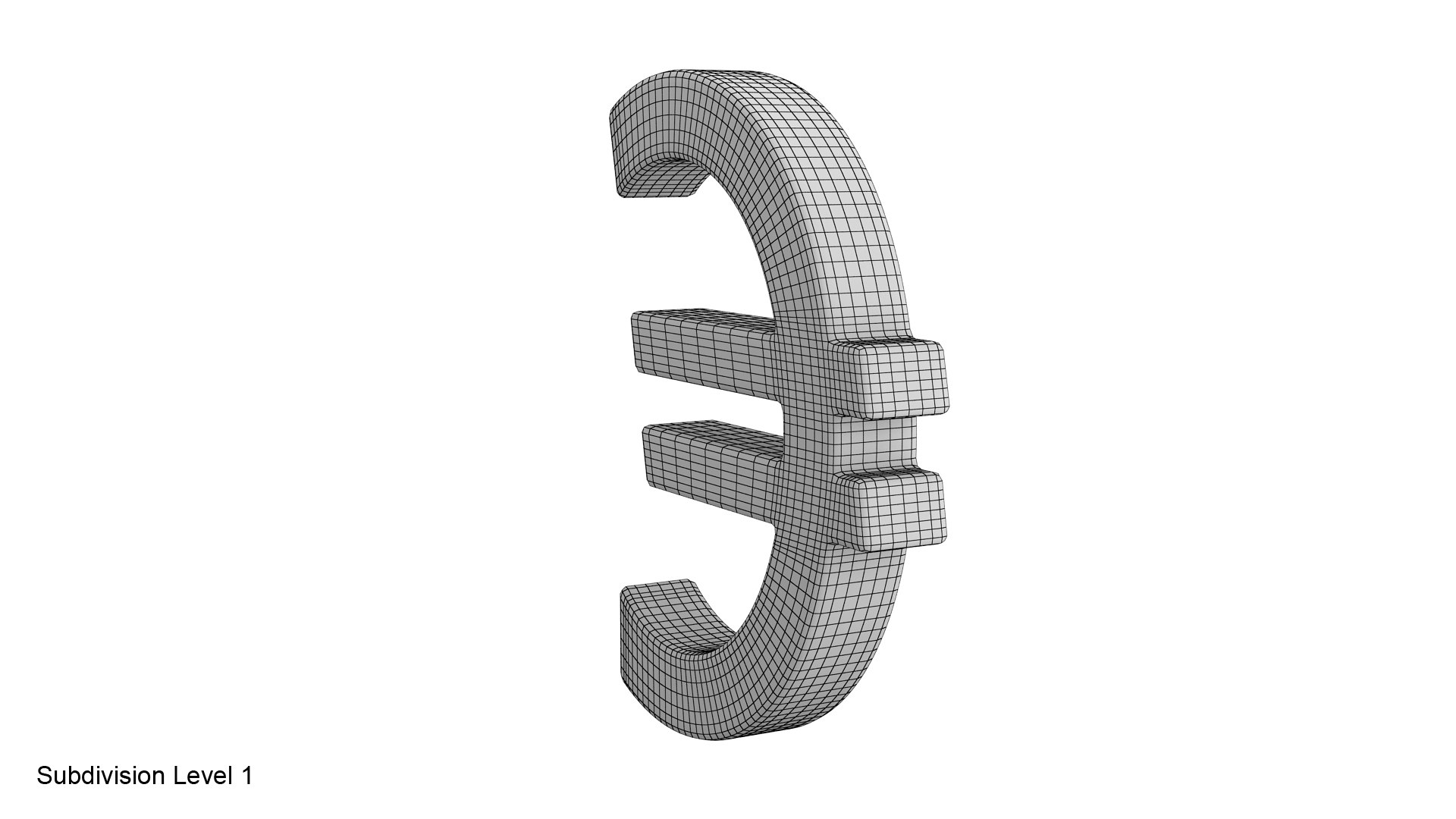 3D symbol euro model - TurboSquid 1647762
