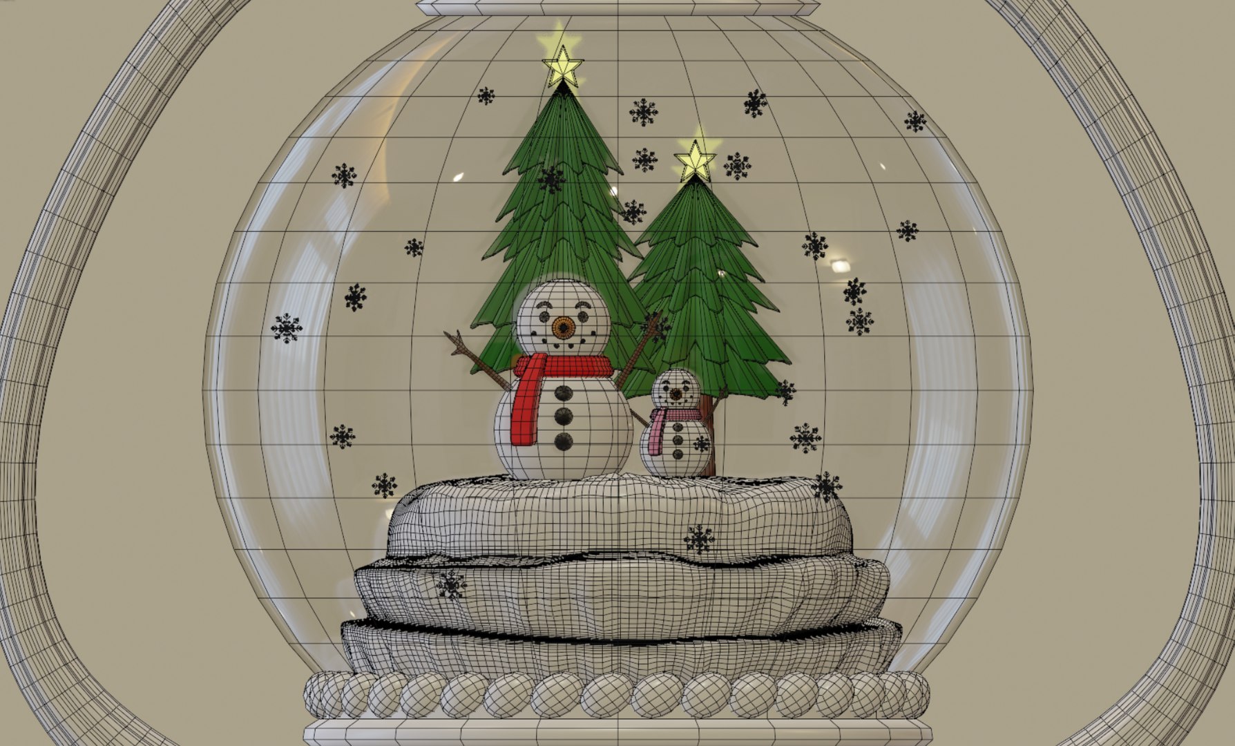 3D Snow Globe 3D Model - TurboSquid 2031446