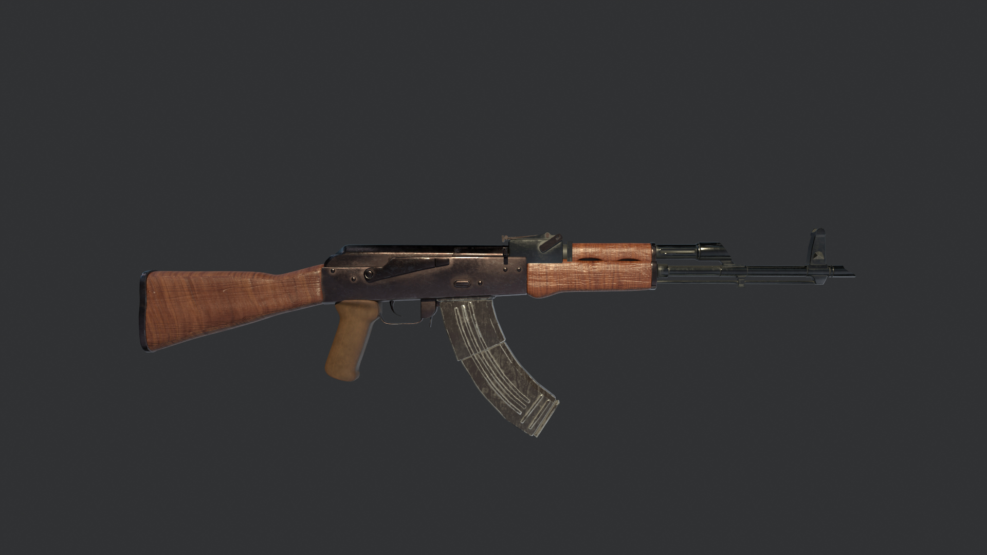 3D AKM Assault Rifle 3D Model Model - TurboSquid 2475271