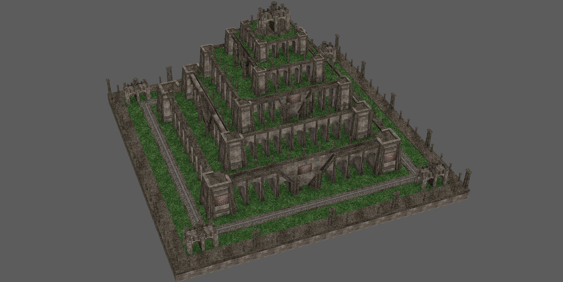 3D Babylon Building V1 - TurboSquid 2200351