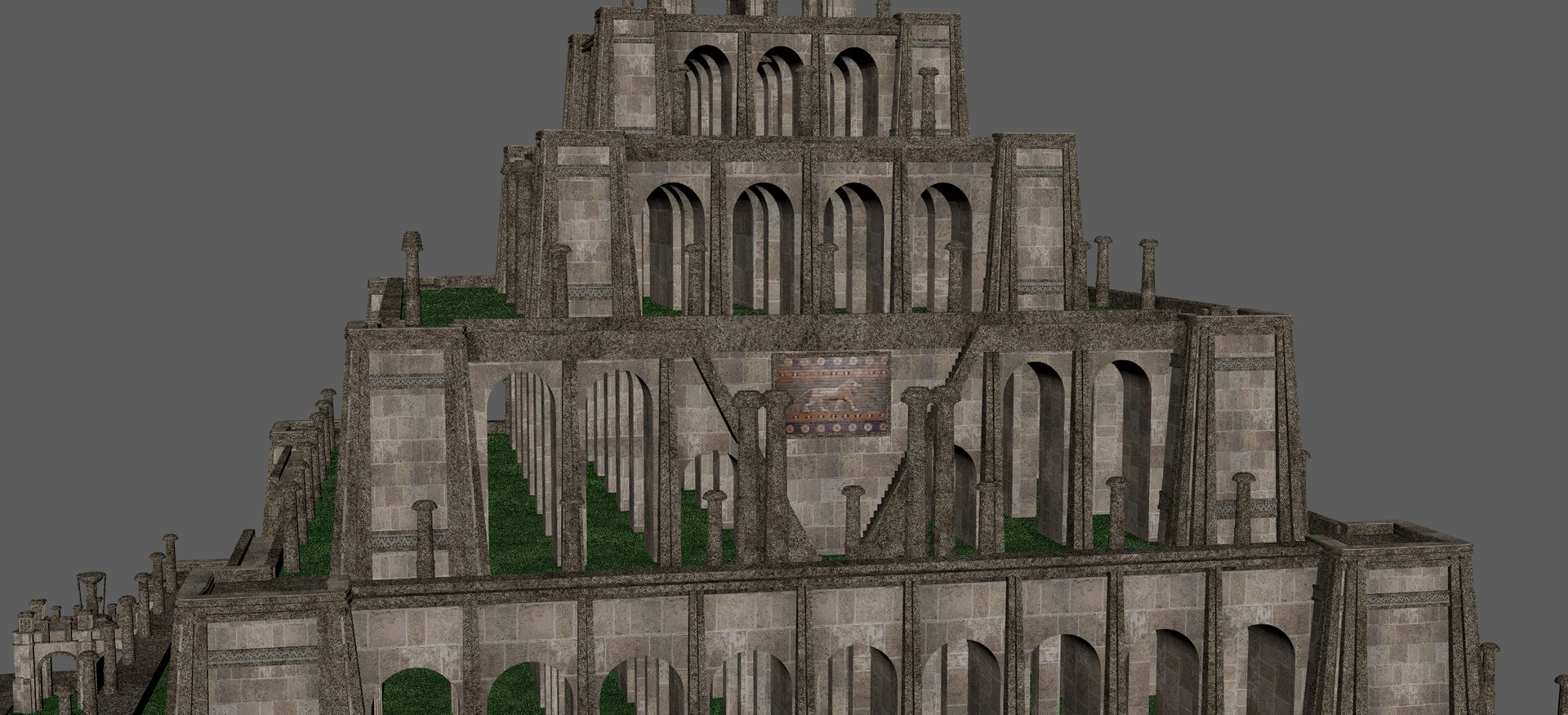 3D Babylon Building V1 - TurboSquid 2200351
