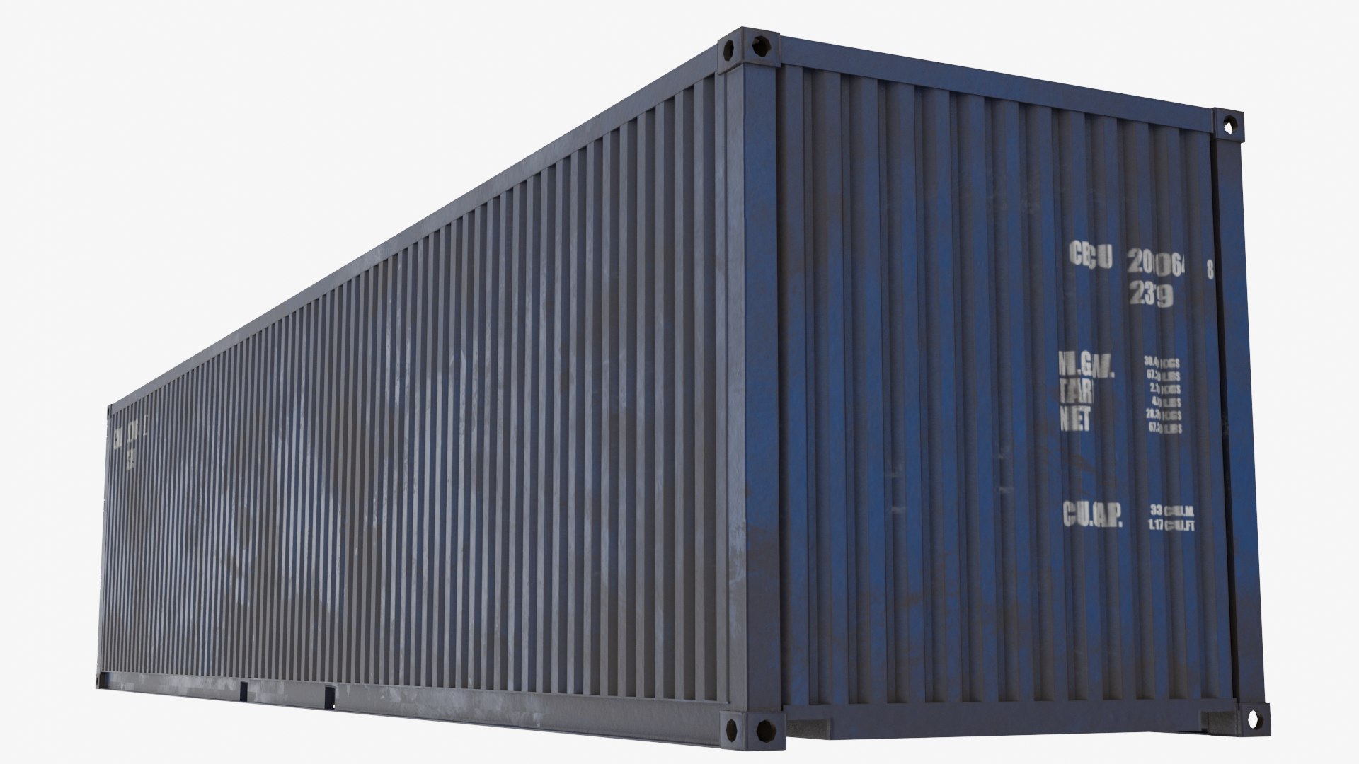 40ft Iso Container Model - TurboSquid 1535636