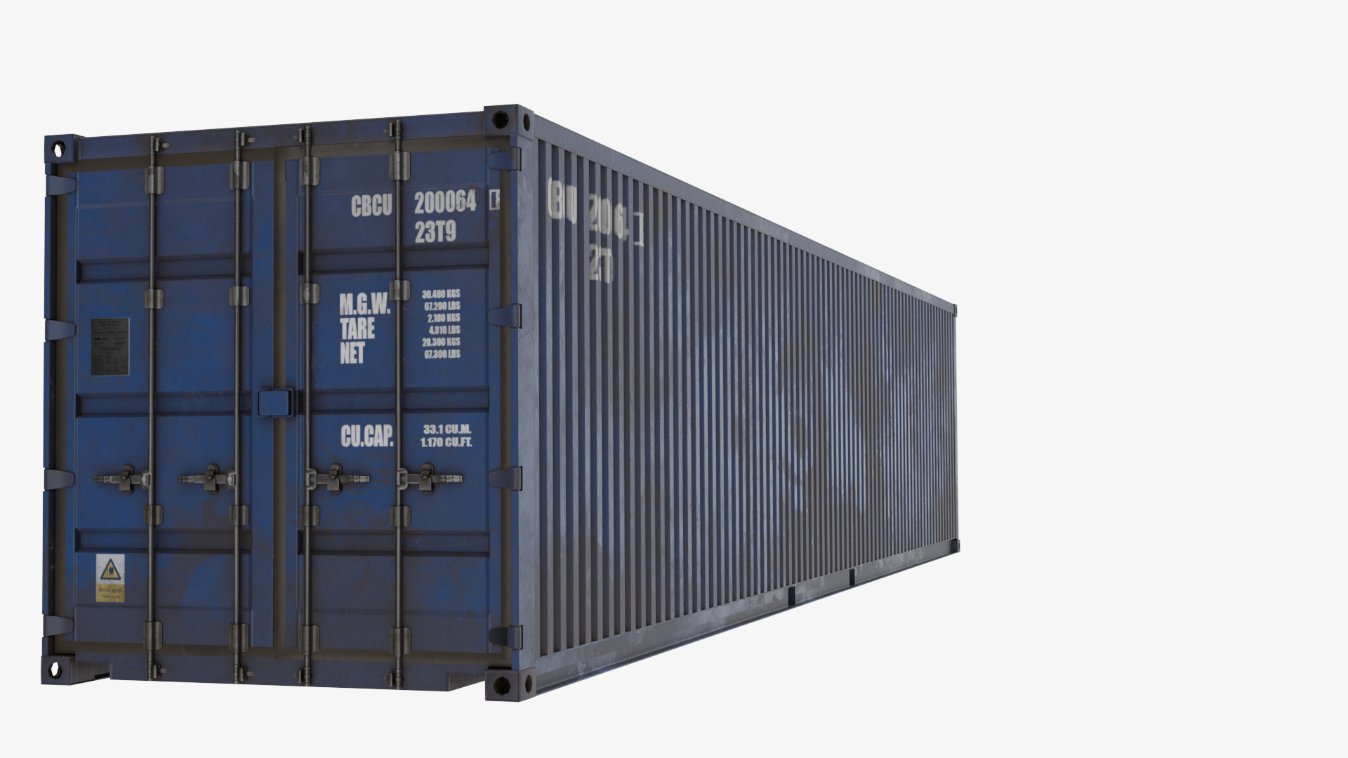 40ft Iso Container Model - TurboSquid 1535636