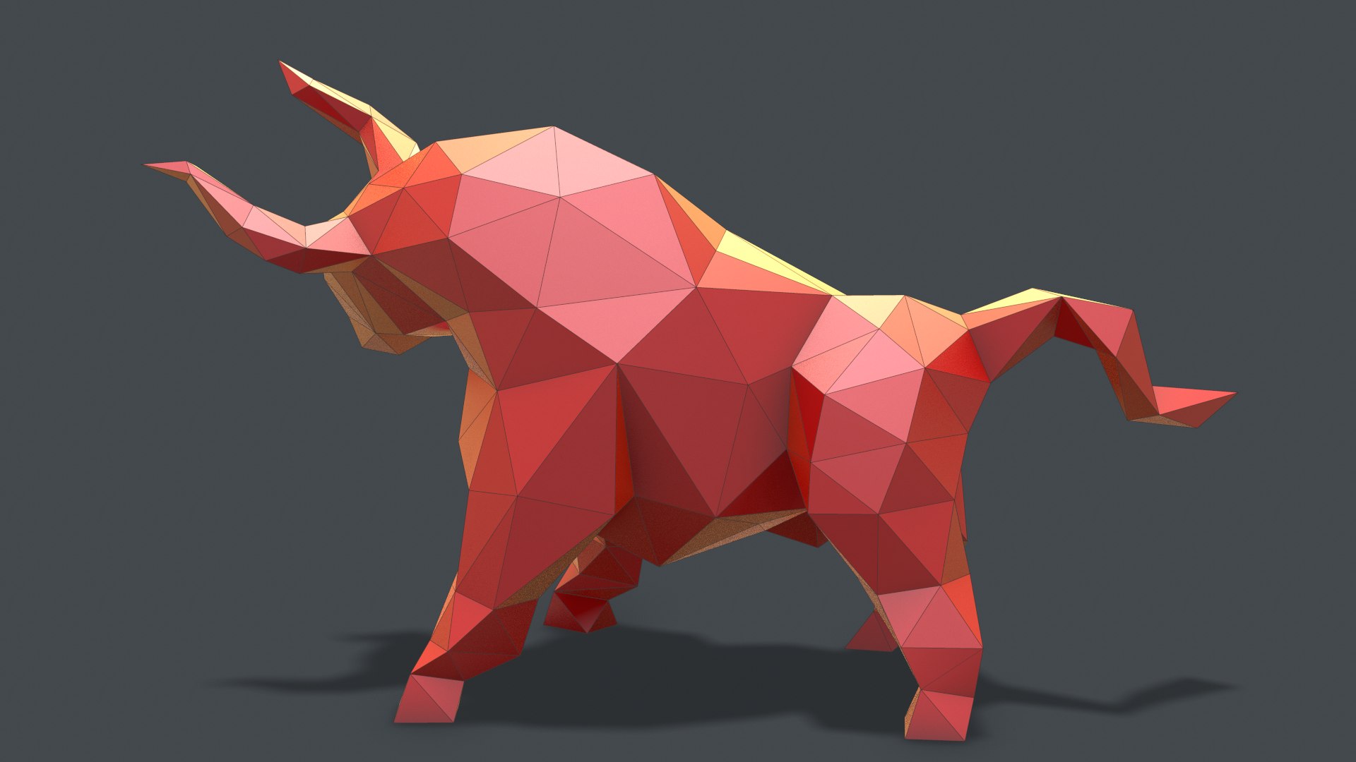 Papercraft Bull Paper 3D Model - TurboSquid 1671059
