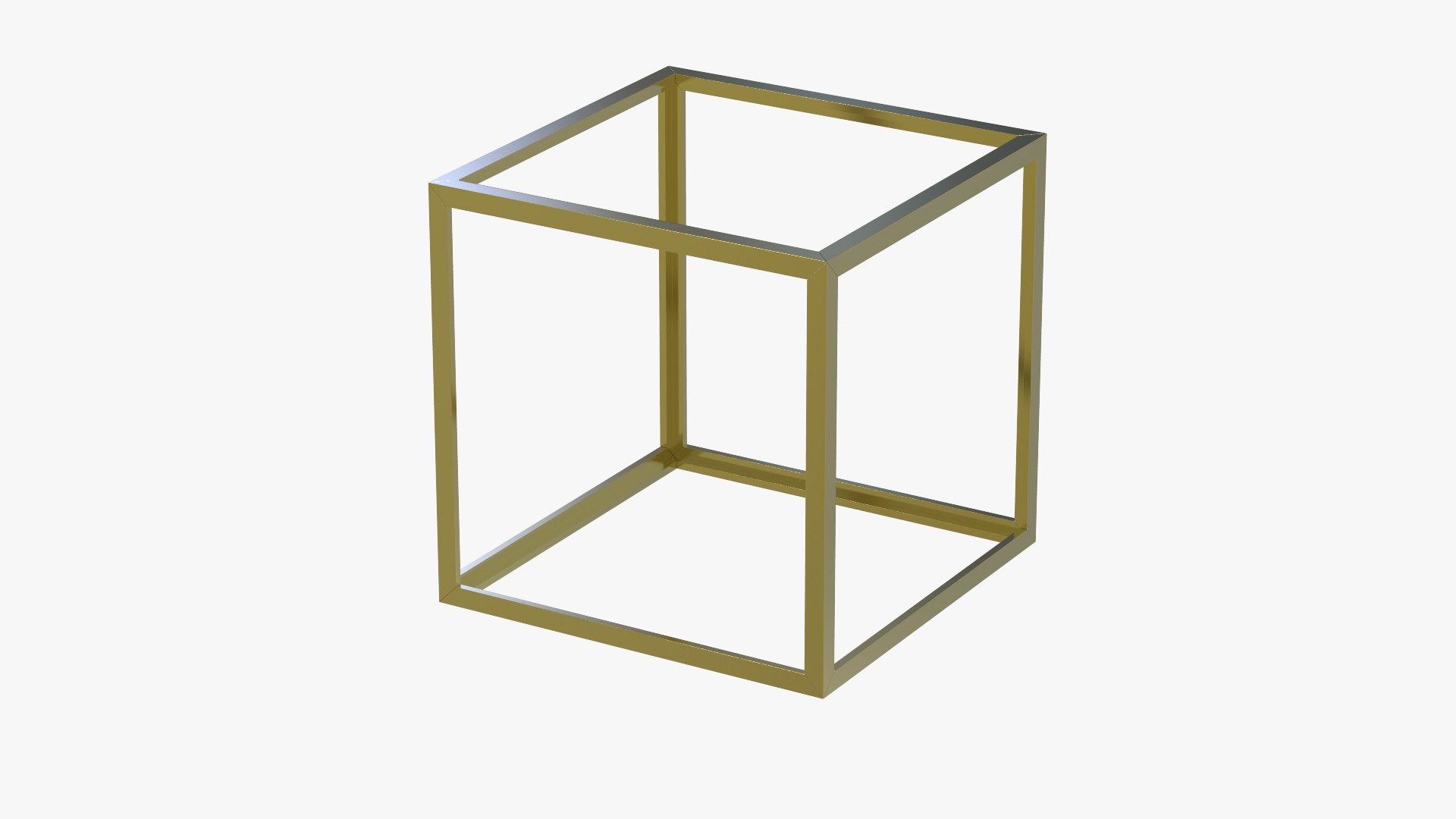 Cube Frame 3D Model - TurboSquid 2052466
