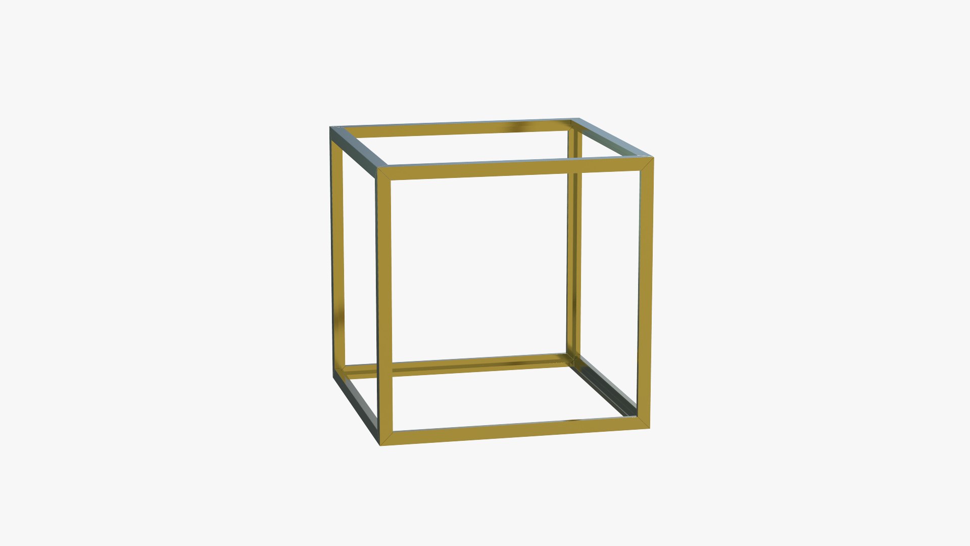 Cube Frame 3D Model - TurboSquid 2052466