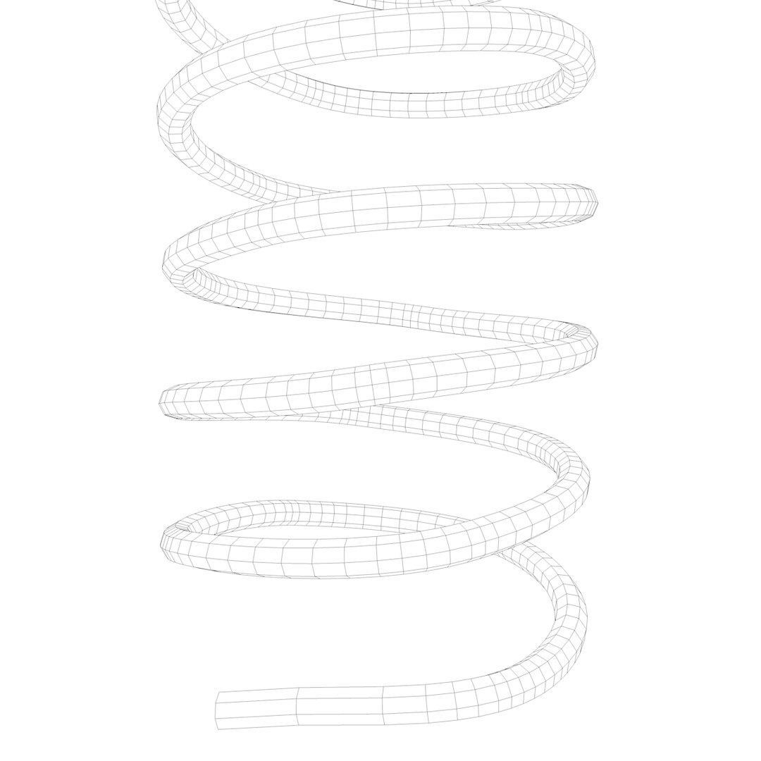 Metal spiral spring 3D model - TurboSquid 1410181
