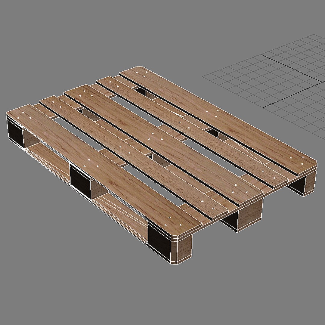 3d Wood Pallets Model