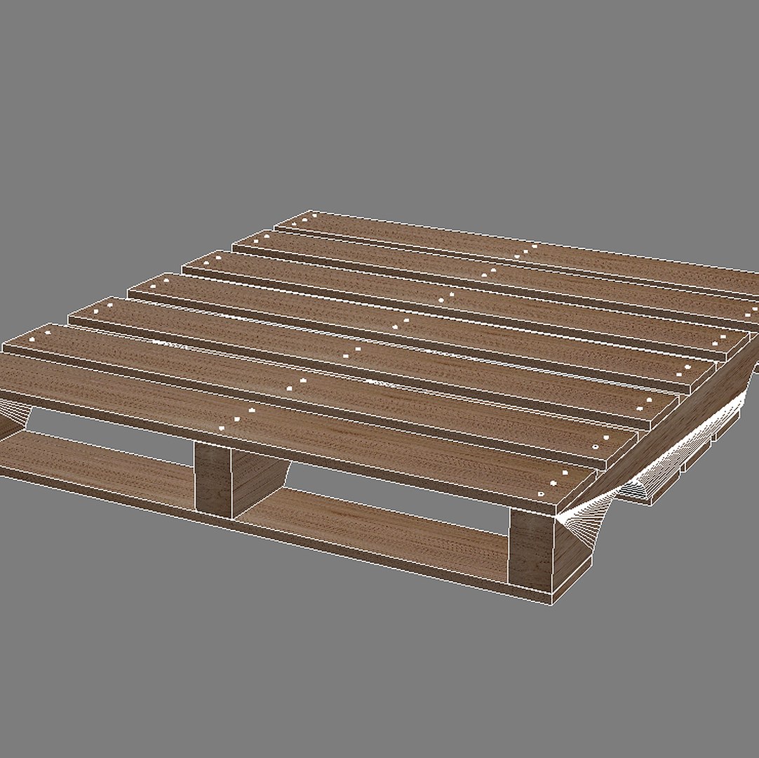 3d Wood Pallets Model