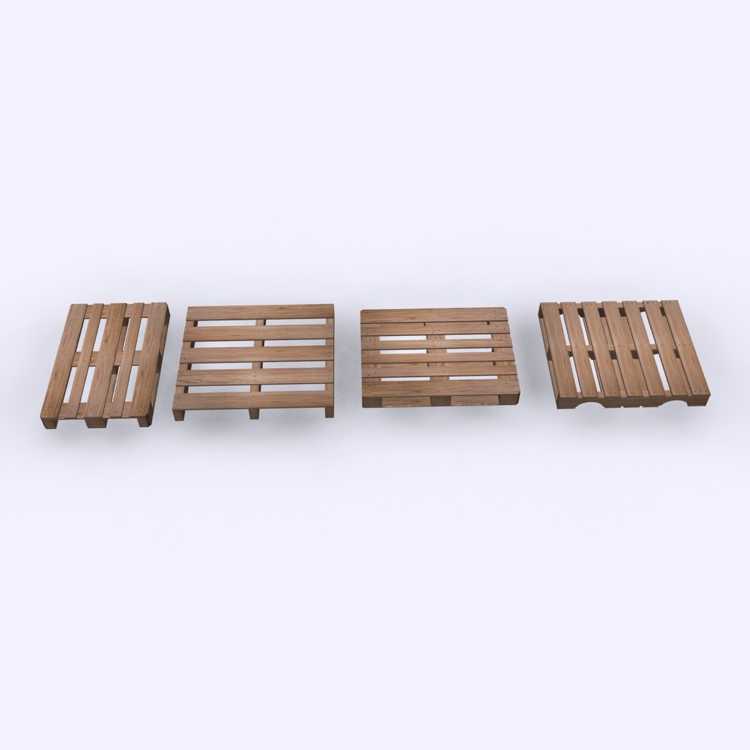 3d Wood Pallets Model