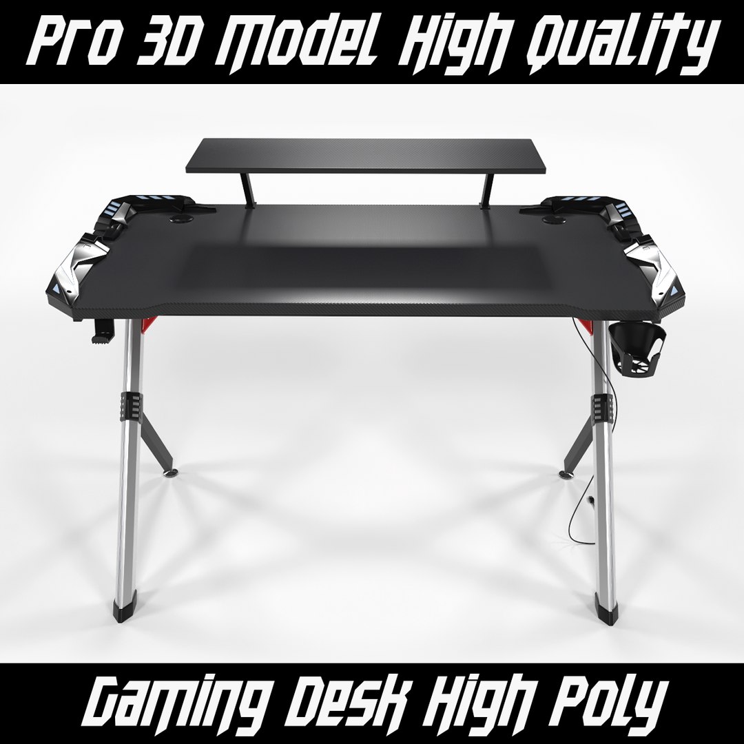 Ultimate Gaming Desk High-Quality 3D Model For Professional Setups ...