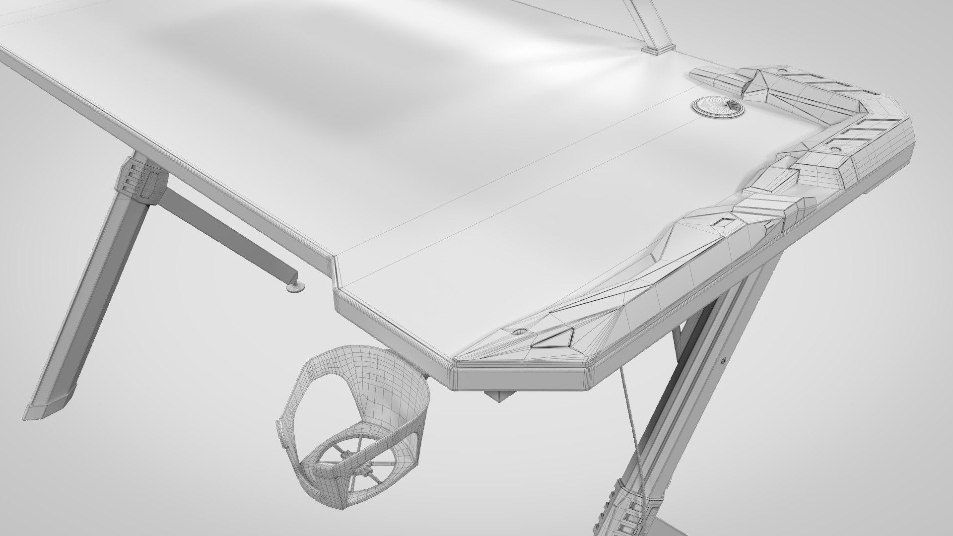 Ultimate Gaming Desk High-Quality 3D Model For Professional Setups ...