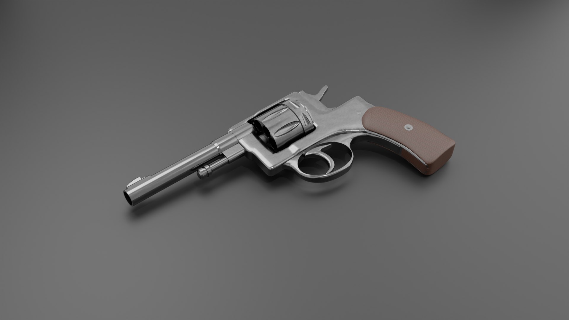 Revolver Nagan 3D - TurboSquid 2156606