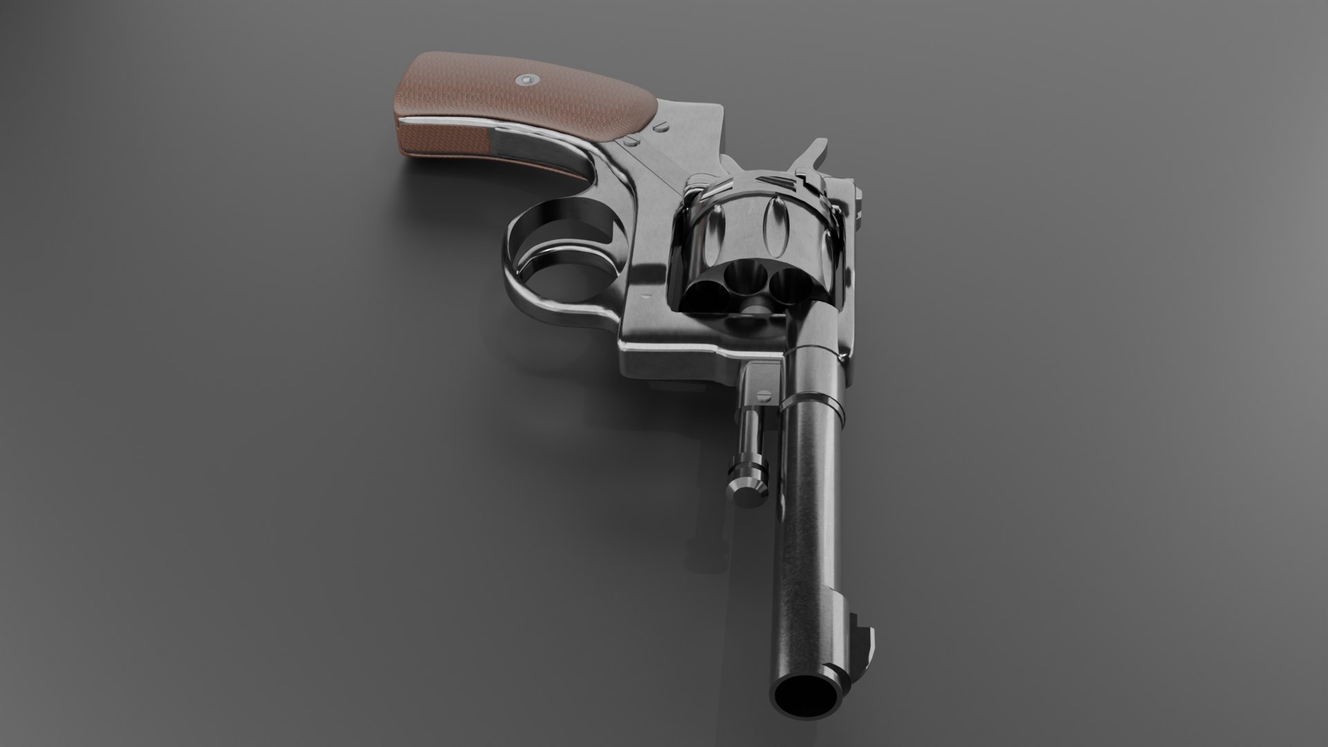 Revolver Nagan 3D - TurboSquid 2156606