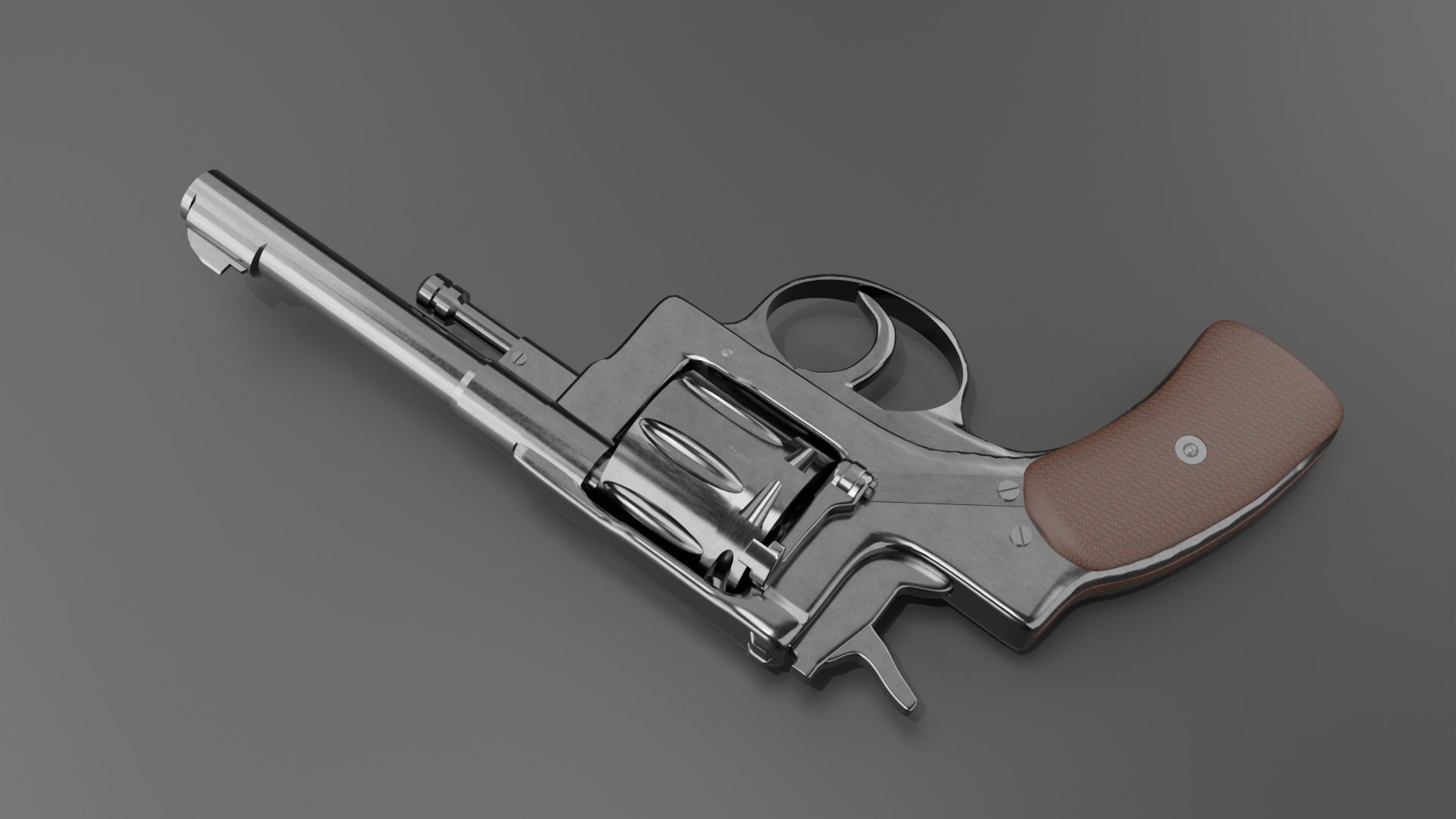 Revolver Nagan 3D - TurboSquid 2156606