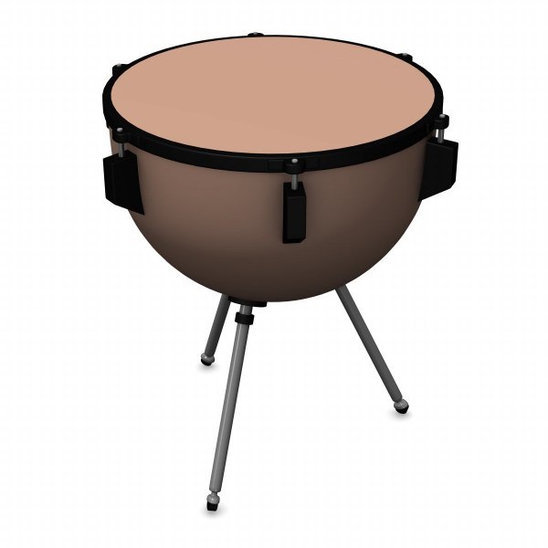 3d percussion timpani model