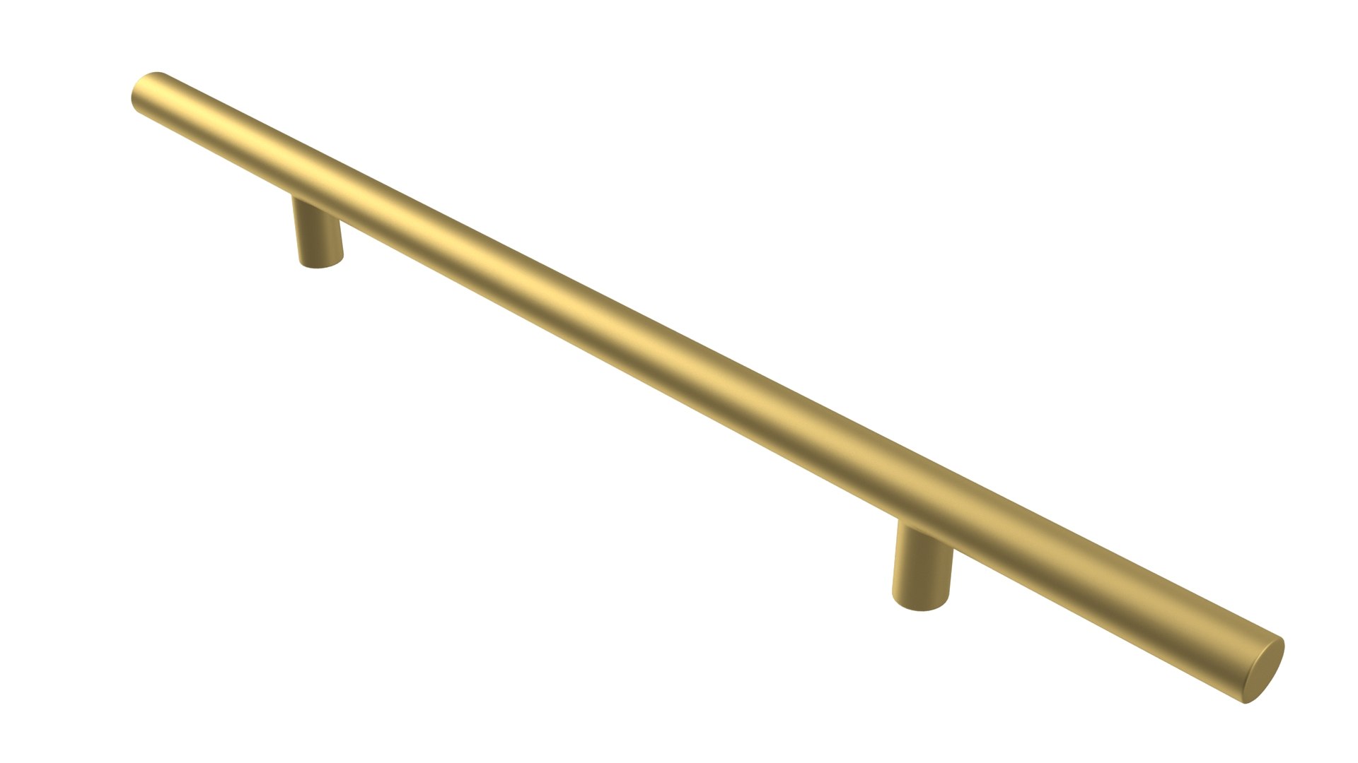 3D Door Handle Straight Round Gold Model - TurboSquid 2232398