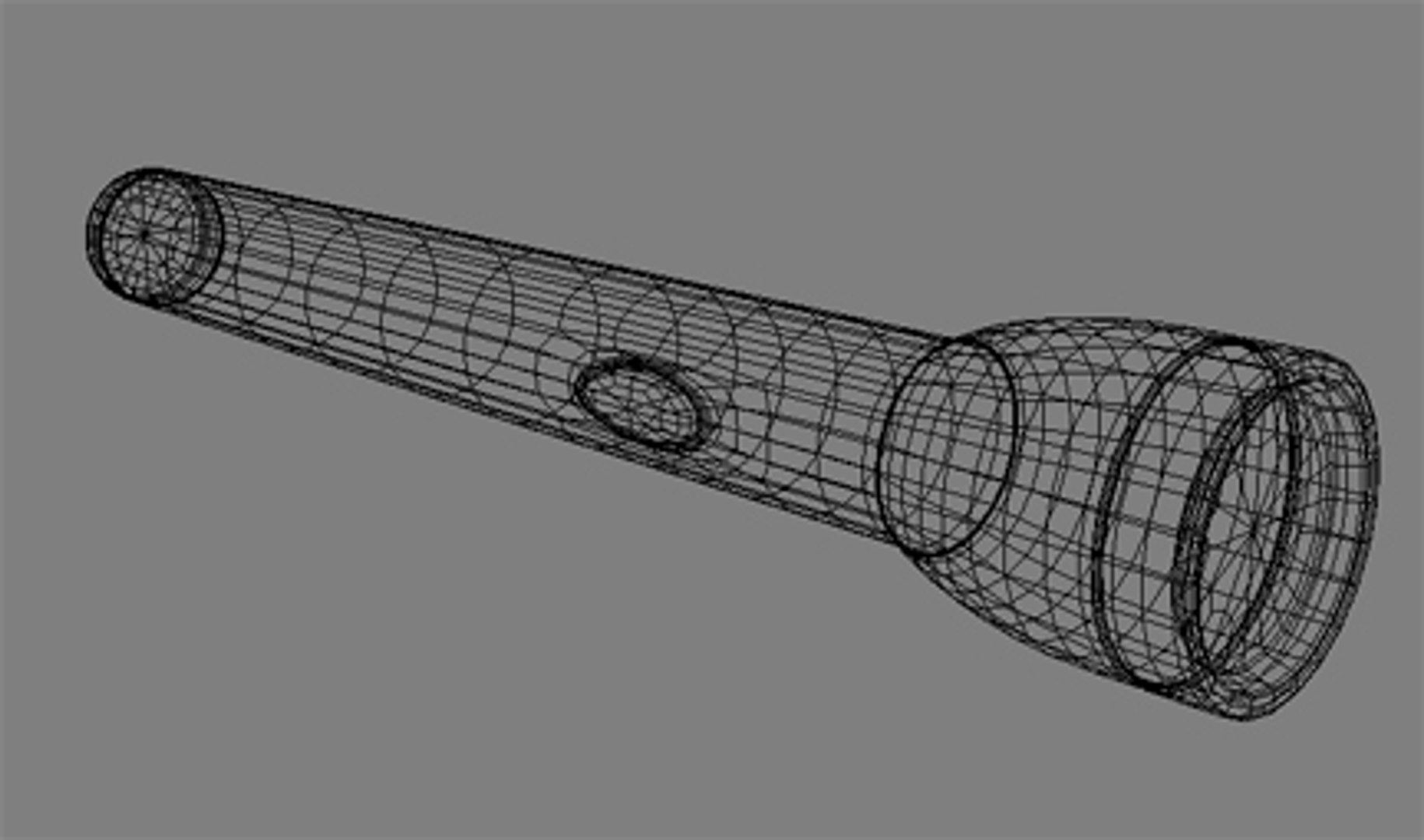 3d model flashlight flash light