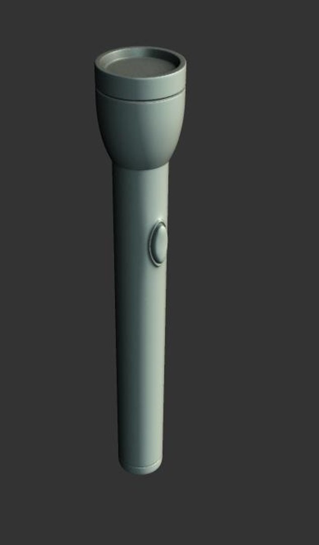 3d model flashlight flash light