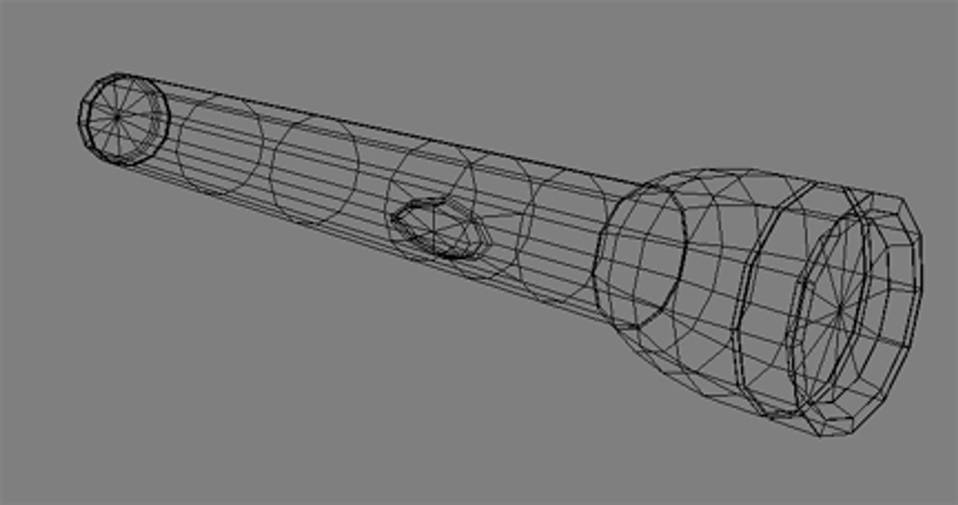 3d model flashlight flash light